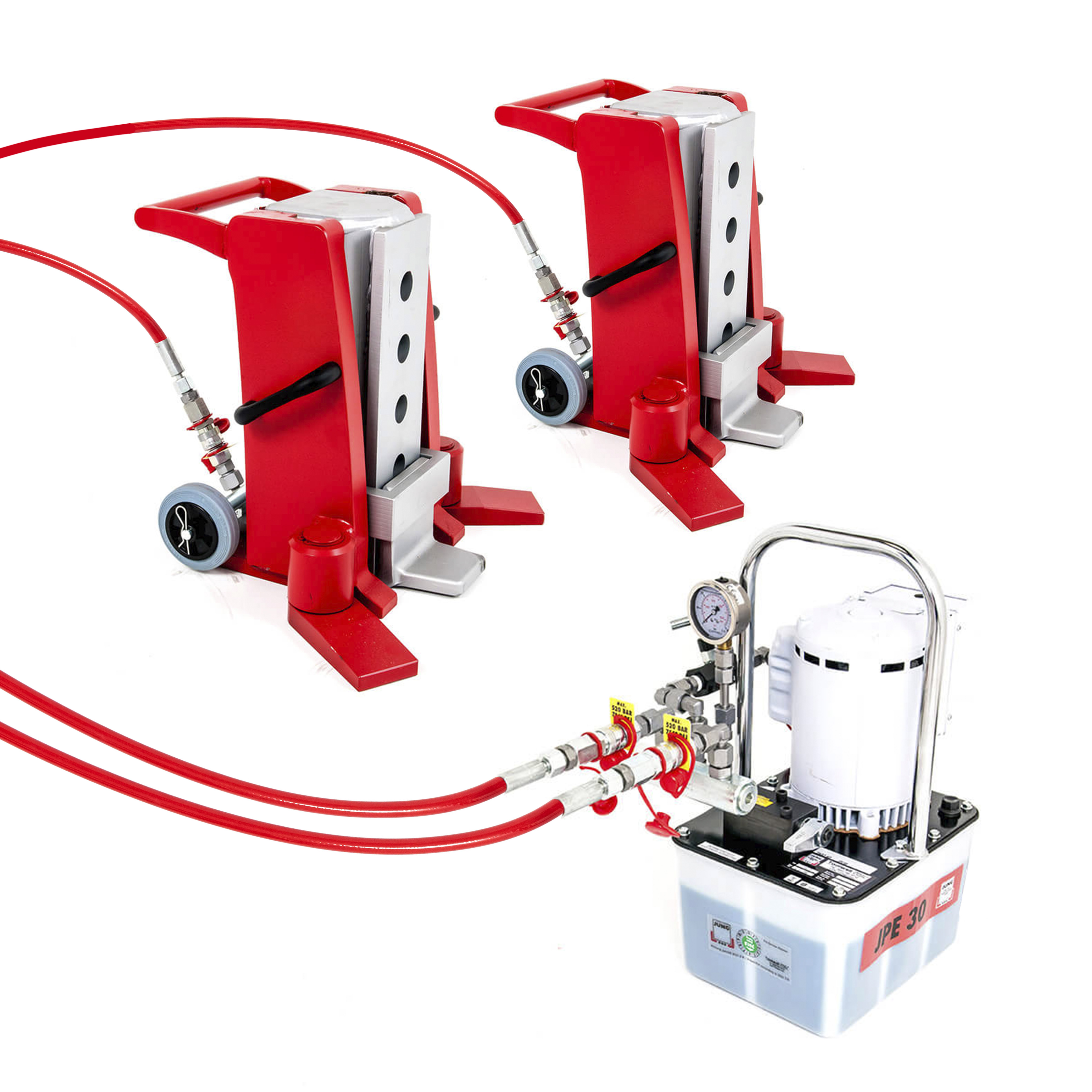 Toolwell JUNG | Pump Operated Toe Jack | 60 Tons Set2
